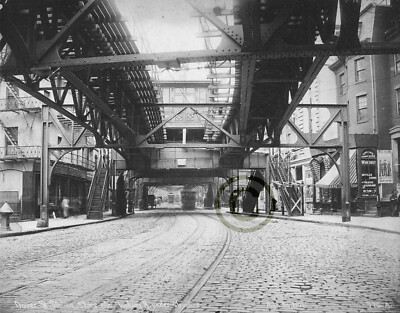 Looking north under Dover station, April © 1901 Boston MA | eBay