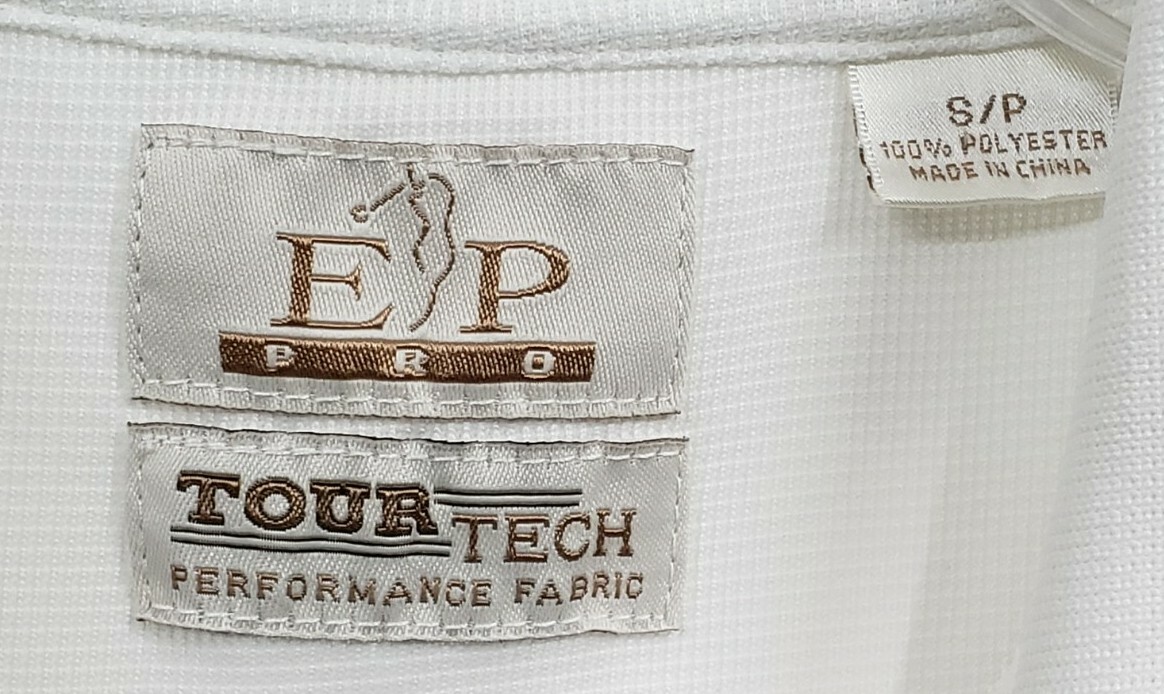 EP PRO TOUR TECH WOMEN'S SZ SMALL SLEEVELESS WHITE POLO 2007 US OPEN ...