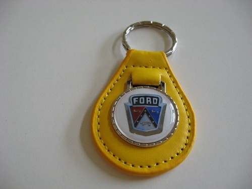 1940's 1950's 1960's FORD CREST EMBLEM LOGO VINTAGE KEYCHAIN KEYRING ...