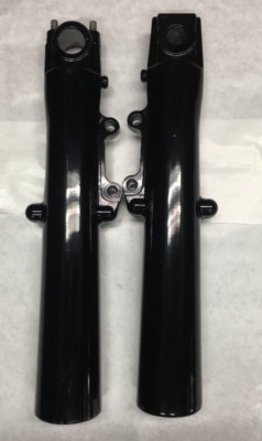OEM Harley Powder Coated Gloss Black Lower Fork Legs 46496-00 46498-00 ...