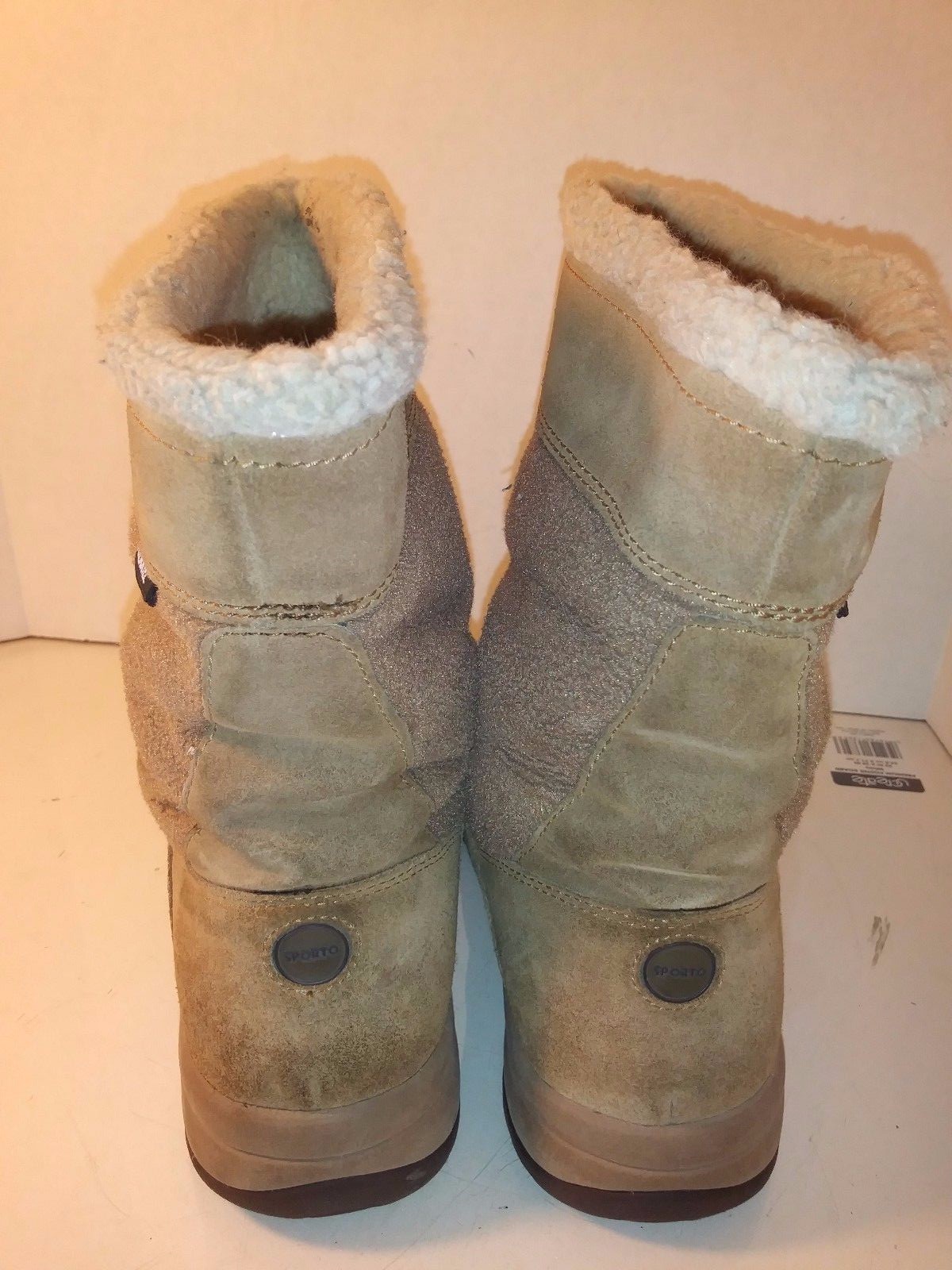 Sporto Polartec Brown Suede Boots Winter snow Womens Size 9 M | eBay