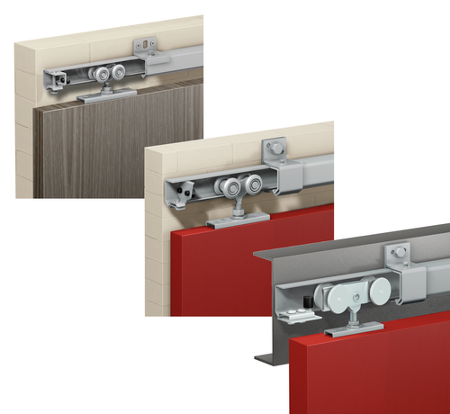 Sliding Garage Barn Industrial Door Gear Track System Heavy Duty ...