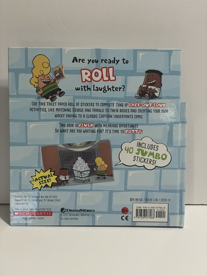 Captain Underpants Ser.: Let's Roll! Sticker Activity Book (Captain ...