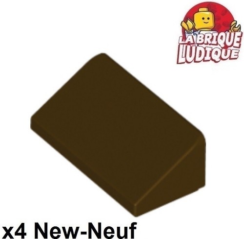Lego 4X Slope Brick Roof 1X2 Dark Brown 85984 New | eBay