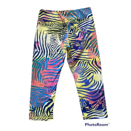 Lululemon multi color animal print crop leggings 8 bright colorful ...