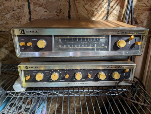 Bell Carillon 6060 and 6070 Vacuum Tube Amplifier and Receiver Set ...