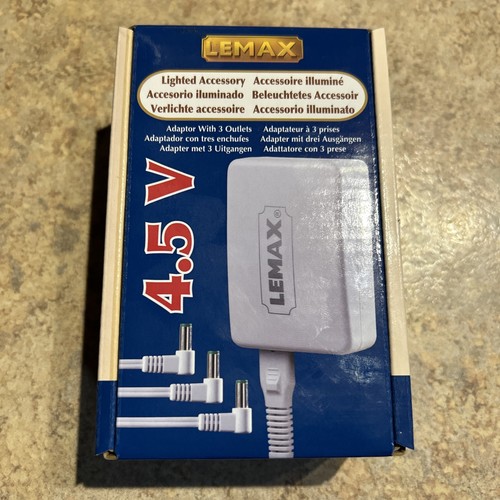 Genuine Lemax 3 Way Power Adapter 4.5V -white-Rides -Houses -Lighting ...