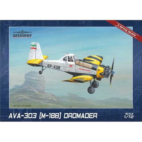 Answer AA72052 AVA-303 (M-18B) Dromader Iran 1/72 plastic kit | eBay