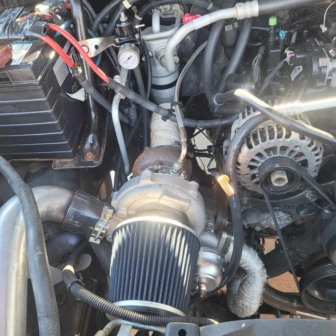 4.3L Chevy GMC Turbo Kit Hot Parts T3 Cast V6 Wastegate Turbocharger ...