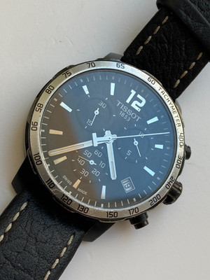 RARE MEN WRIST Watch QUARTZ TISSOT 1853 SWISS CHRONOGRAPH BACK COVER ...