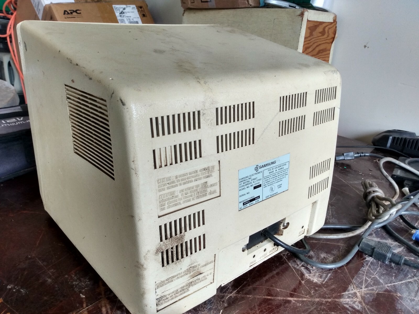 VINTAGE SAMSUNG MD-1254 MONITOR MANUFACTURED 1986 | eBay