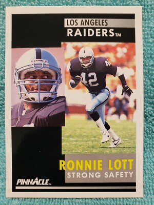 1991 PINNACLE RONNIE LOTT #13 LOS ANGELES RAIDERS | eBay