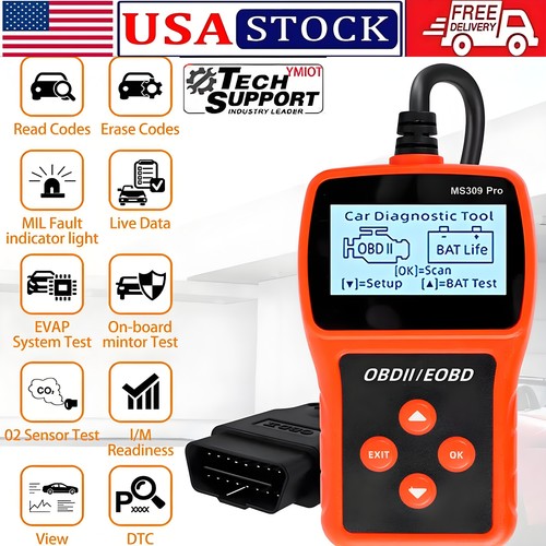 Car Diagnostic Tool Automotive OBD2 Scanner OBD Code Reader Check ...