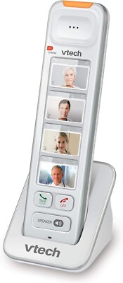 VTech Amplified Photo Dial Accessory Cordless Handset Big Buttons Large ...