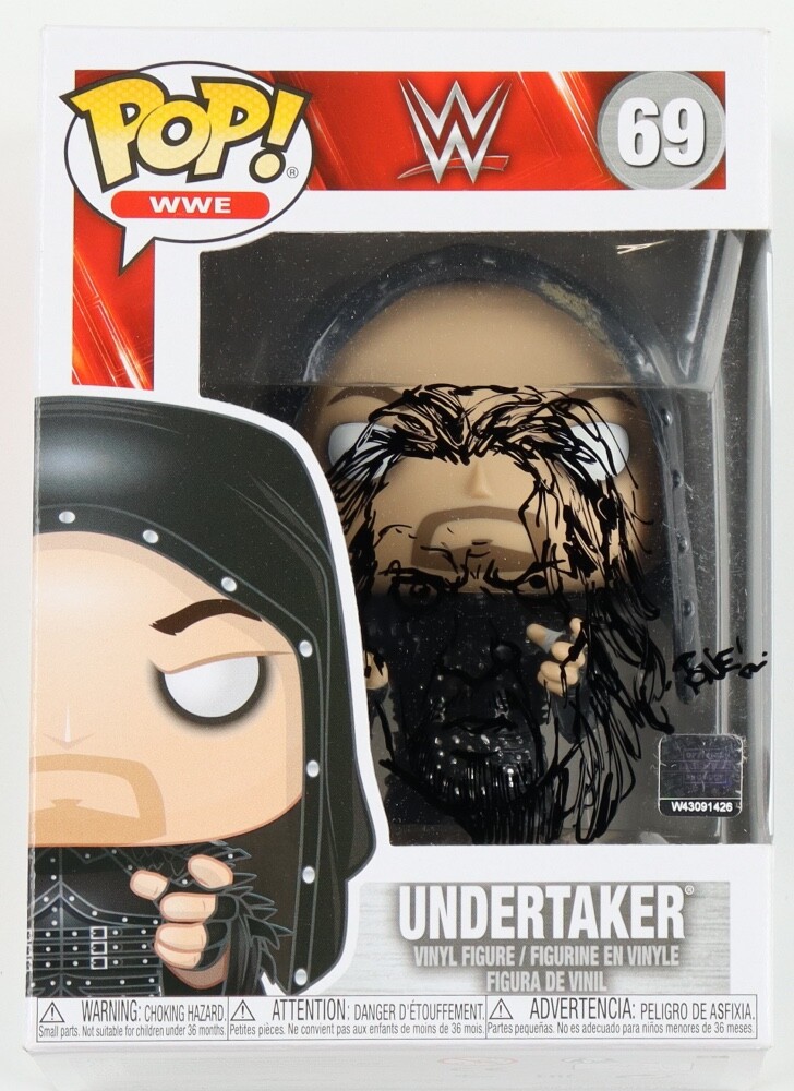Tone Rodriguez Artist WWE #69 Undertaker Sketched Signed Funko Pop PSA ...