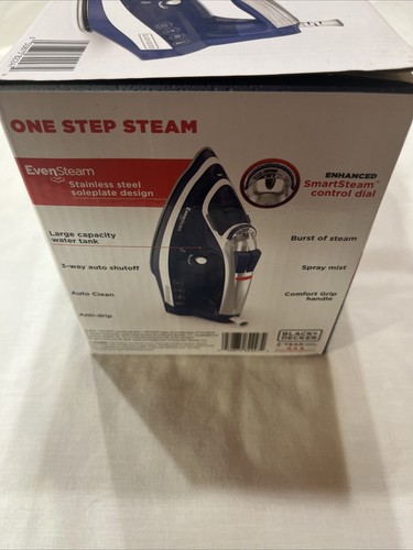 BLACK+DECKER One Step Steam Iron with EvenSteam Stainless Steel ...