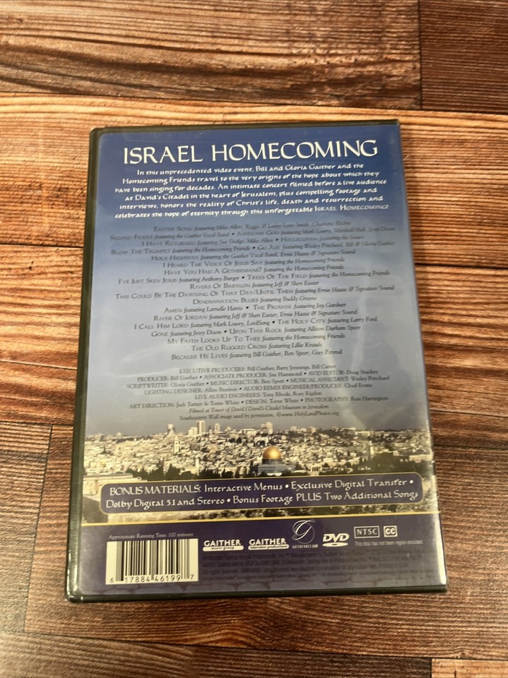 Gaither Gospel Series Israel Homecoming NEW/SEALED DVD GGS Home Coming ...
