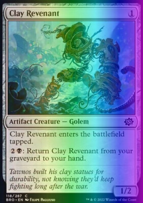 MTG Magic the Gathering Clay Revenant (118/399) The Brothers' War NM ...