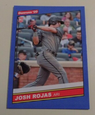 2020 DONRUSS BASEBALL RETRO 1986 STYLE #239 JOSH ROJAS ROOKIE CARD ...