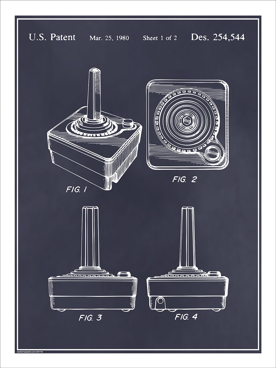 Atari Controller Drawing