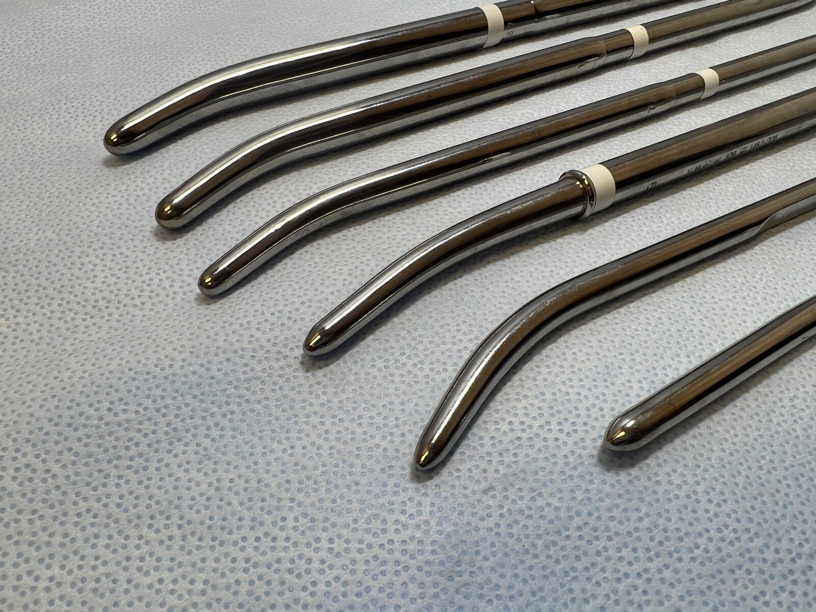 Lot Of 6 V. Mueller Uterine Hank Dilators 7/8, 19/20, 21/23, 25/27, 29/ ...