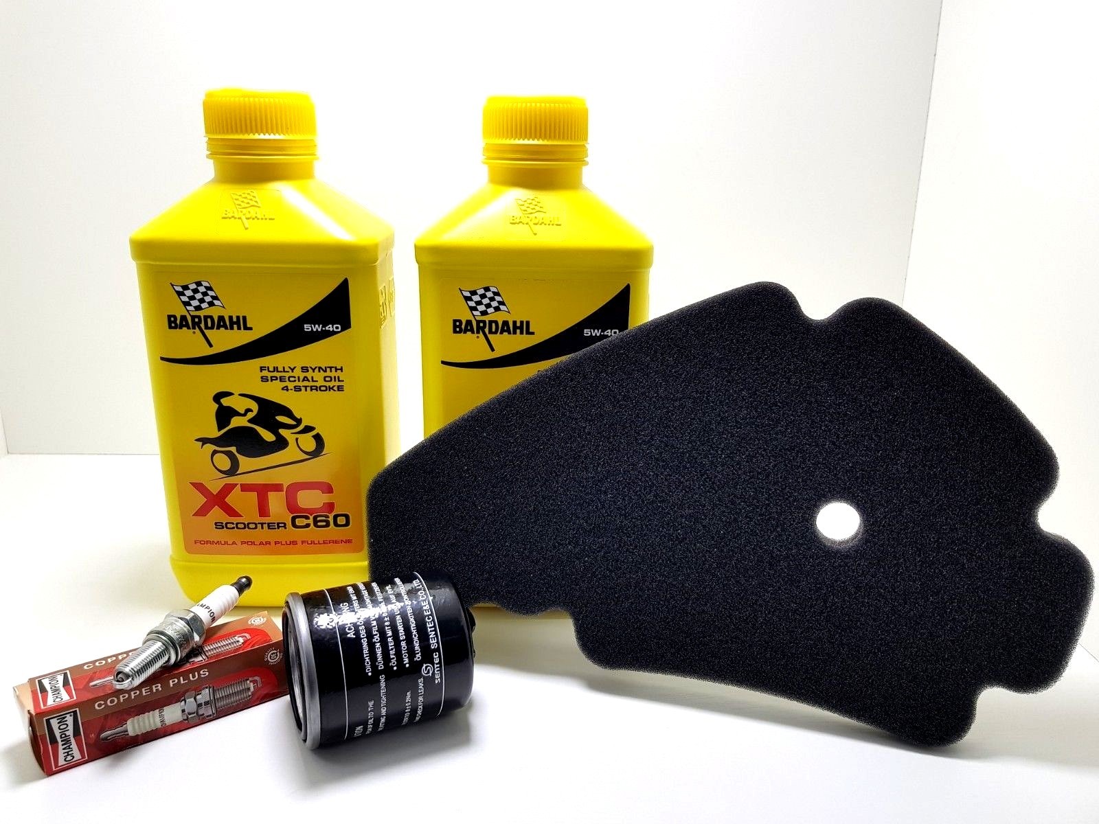 Maintenance Kit 2 Liters Bardahl XTC C60 5W40 Oil Gilera Runner VX 125 ...