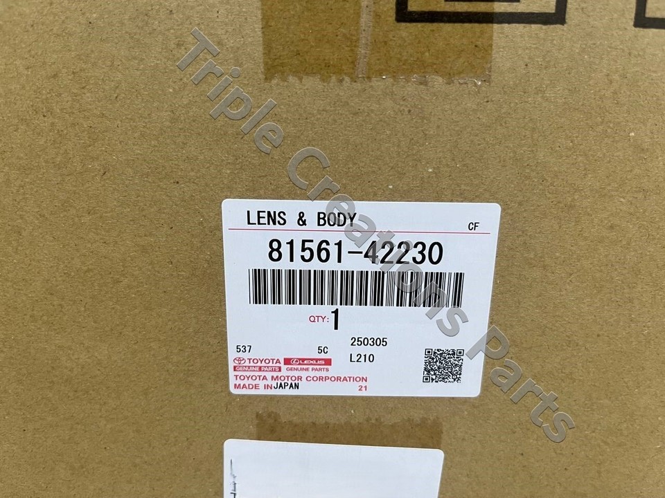 Toyota Genuine 81561-42230 Lens & Body Rear Combination Lamp LH ...
