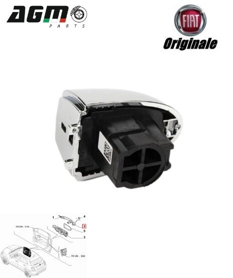 Cubierta De Manija De Puerta Delantera Derecha Original FIAT 500X ...