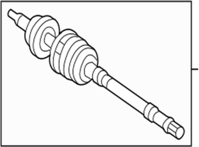 43470-59696 Toyota Shaft assy, front drive outboard joint, lh ...