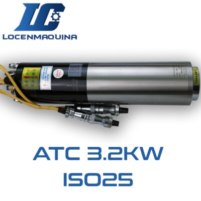 3.2KW ATC Water Cooling Spindle ISO25 2 Poles AC380V 400HZ 24000RPM | eBay