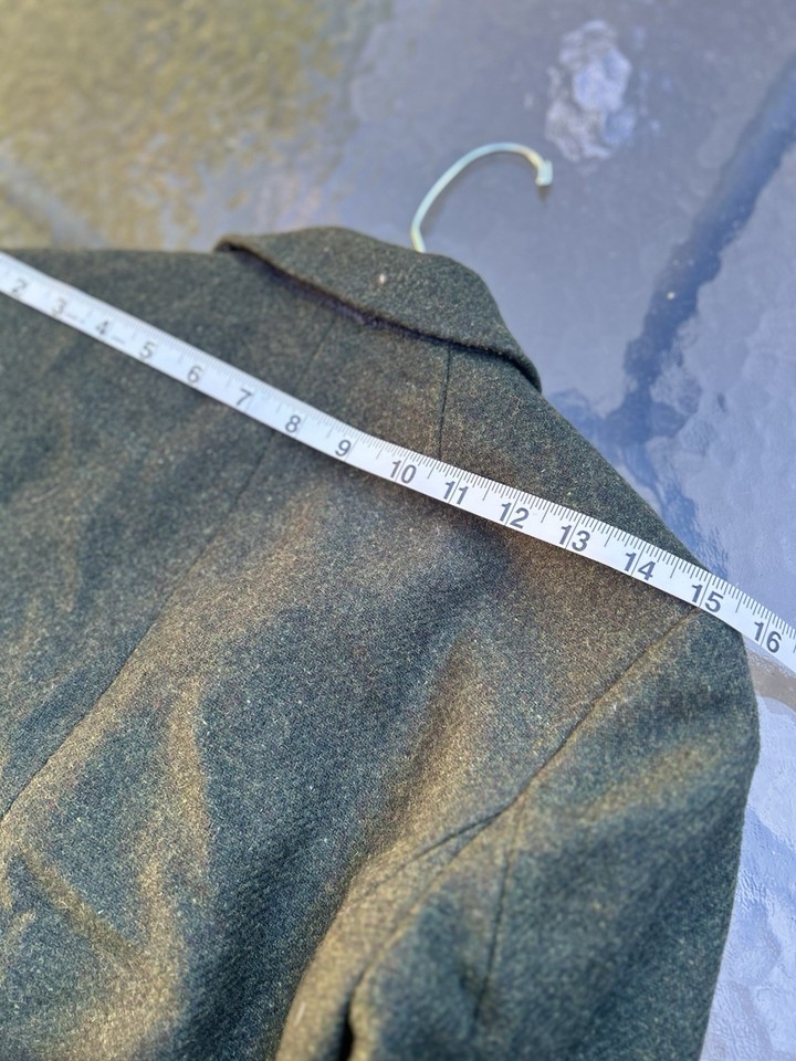 J Crew Schoolboy Blazer Women 4 Green Wool Tweed Herringbone Suit ...