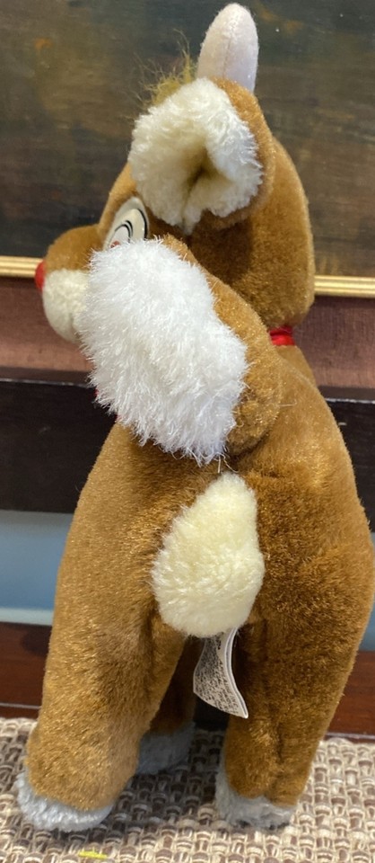 Applause Vintage Rudolph The Red Nosed Reindeer Plush Toy 10” EUC | eBay