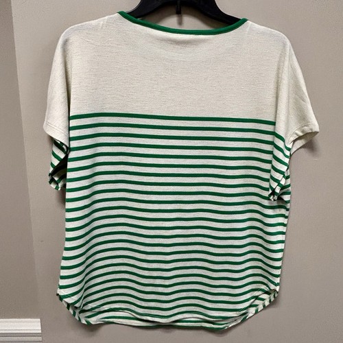 max-studio-london-sz-s-beige-green-stripe-pullover-knit-top-nwt-ebay