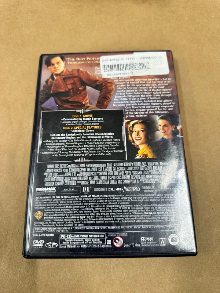 The Aviator DVD 2004 2-Disc Widescreen Edition Leonardo DiCaprio Martin ...