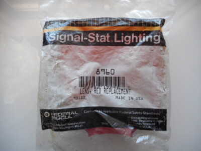 Signal-Stat Red Replacement Lens 8960 NOS | eBay