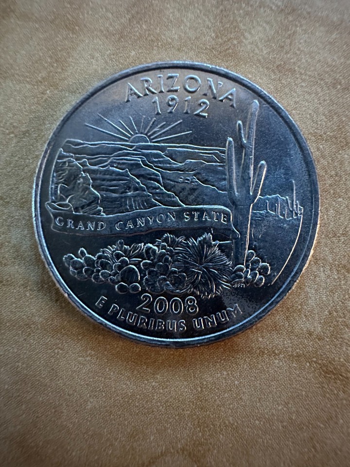 2008-P Arizona State Quarter - Extra Cactus Leaf Error RARE COIN | eBay
