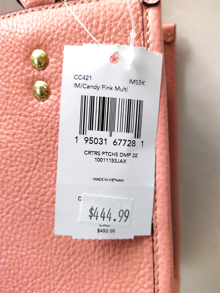 Coach Dempsey 22 Pink Leather With Creature Patches Women's Leather ...