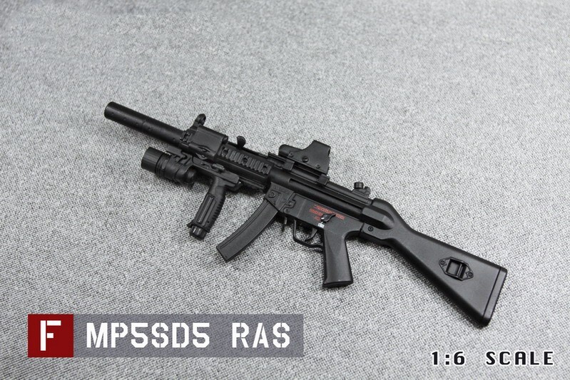 1/6 US Army Gun PMC SWAT MP5SD5 RAS Submachine For 12" Phicen TBL ...