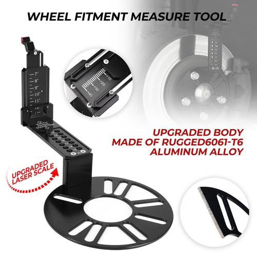 Universal Auto Wheel Hub Measure Tool Vehicle Wheel Fitment Offset ...