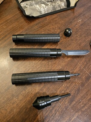 tactical survival 18 Inch. Knife, Fire Starter, Screw Diver, Glass ...