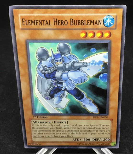 Yu-Gi-Oh! TCG Elemental Hero Bubbleman Duelist Pack 1: Jaden Yuki DP1 ...