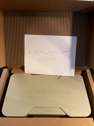 NVDIA RTX 5090 32GB FE. READY to ship (watch video w/receipt of ...