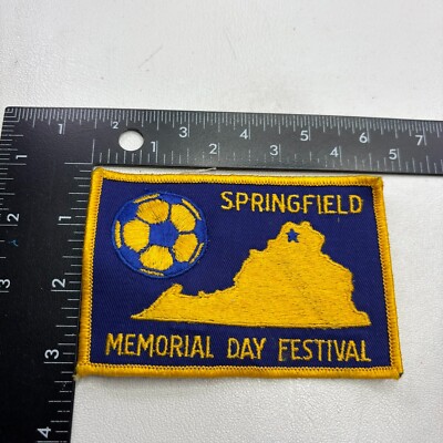 Vintage SOCCER Patch SPRINGFIELD MEMORIAL DAY FESTIVAL 52MW | eBay