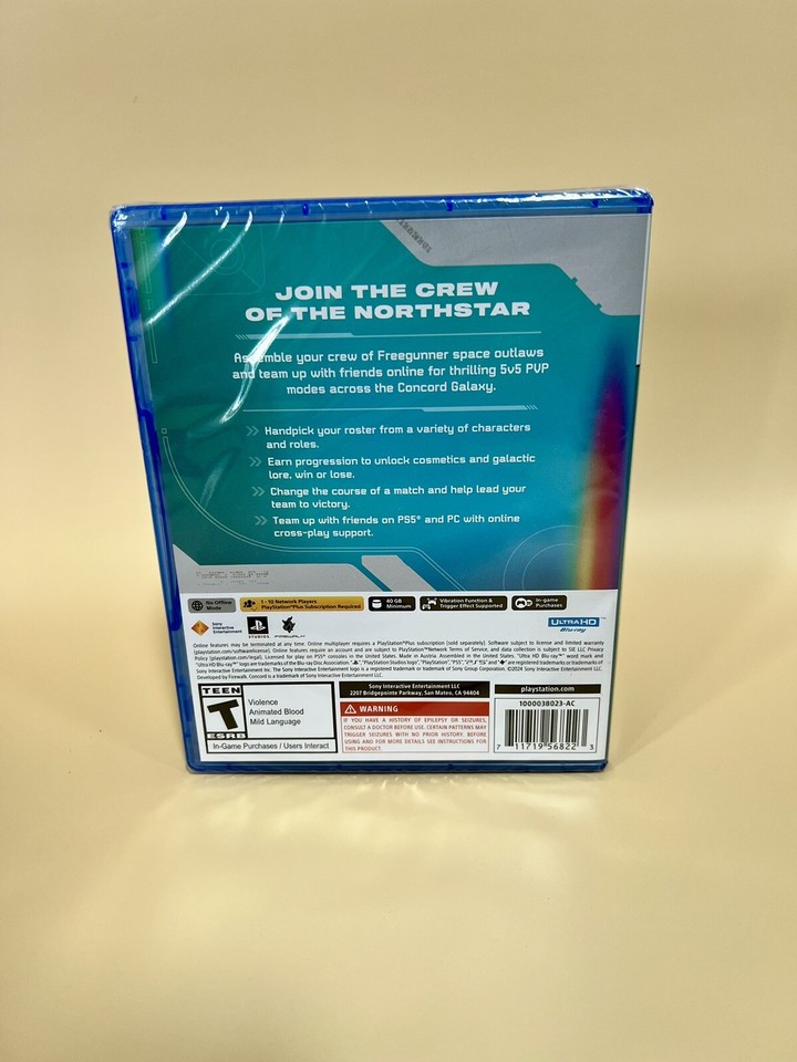 Concord Sony PlayStation 5, PS5 Physical Copy Rare! Ships TODAY NEW ...