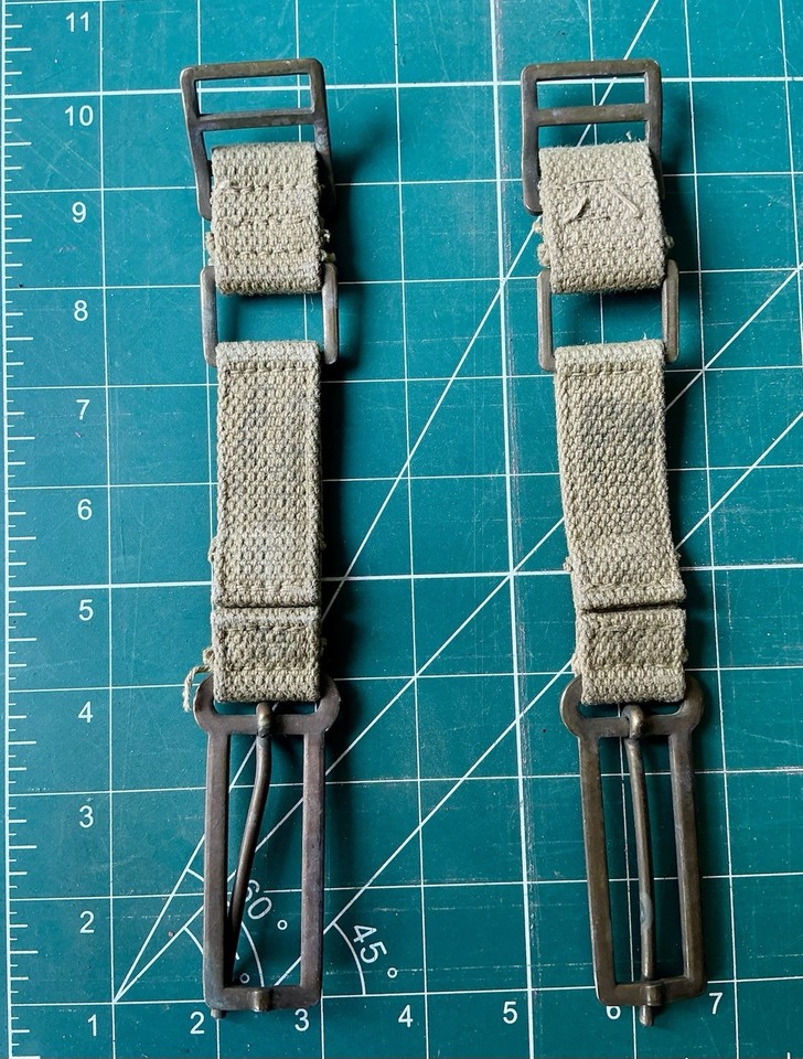 Original British Army 37 Pattern Pair of Webbing Brace Attachments ...