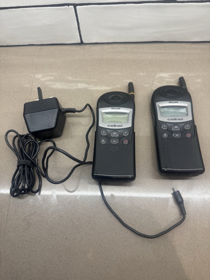 Philips TCD308 GSM Cellnet Mobile Phone Vintage, Retro Untested Charger ...