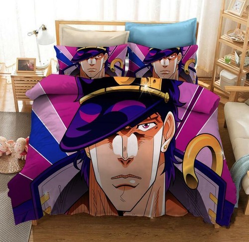 2Pcs JoJos Bed Set Bizarre Adventure Doona Quilt Duvet Cover Single ...