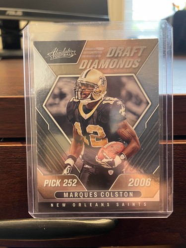 2022 Panini Absolute Marques Colston DRAFT DIAMONDS #DD-4 New Orleans ...