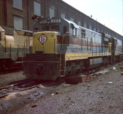 Erie Lackawanna (EL) - U33c - #3313 - Original 120 Slide | eBay