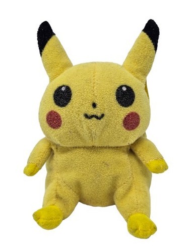 Vintage 1998 Pokémon Pikachu Hasbro Game Freak Nintendo 6" Beanie ...